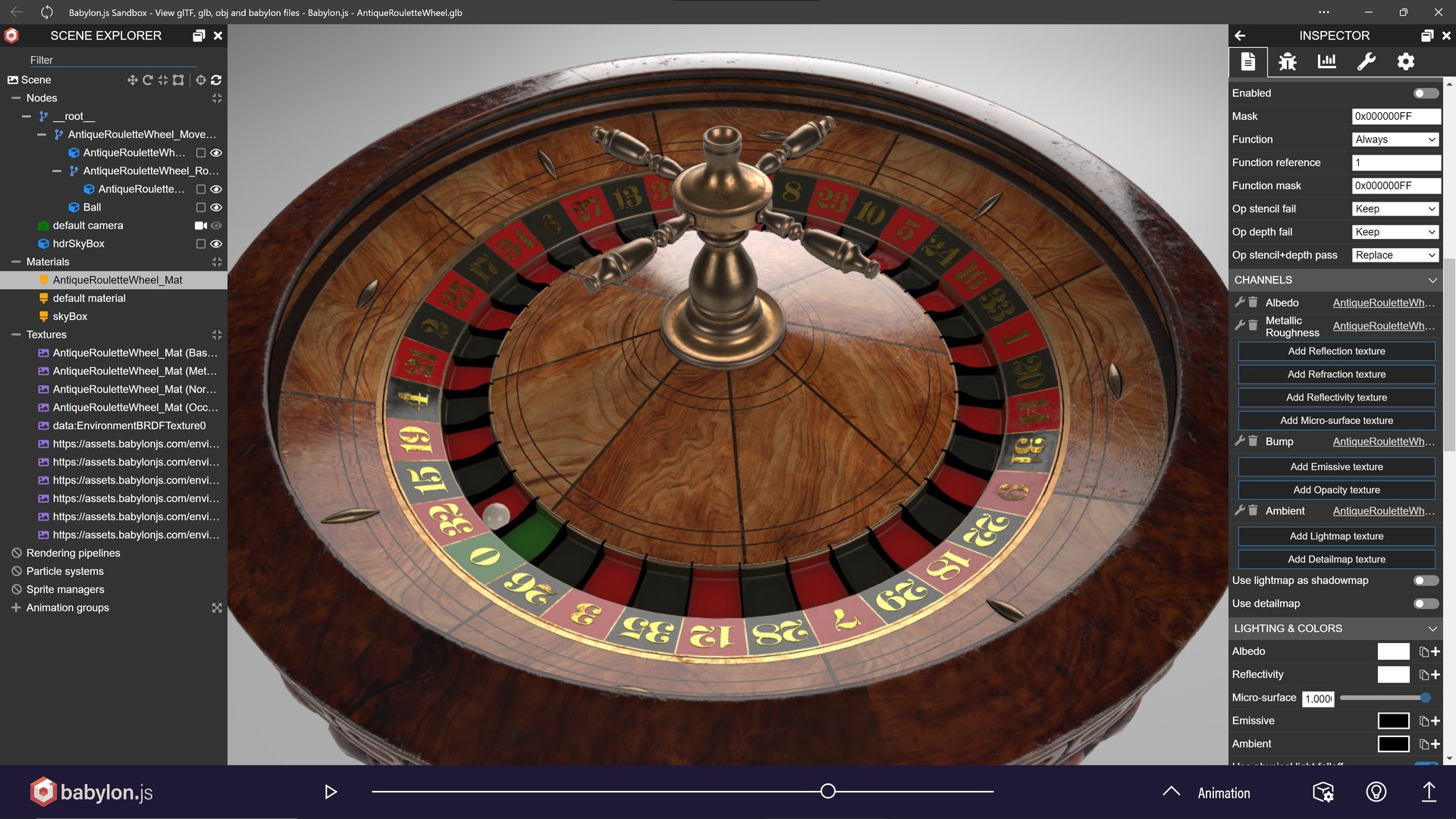 3D Antique Roulette Wheel - Animated Game Asset - TurboSquid 1845911