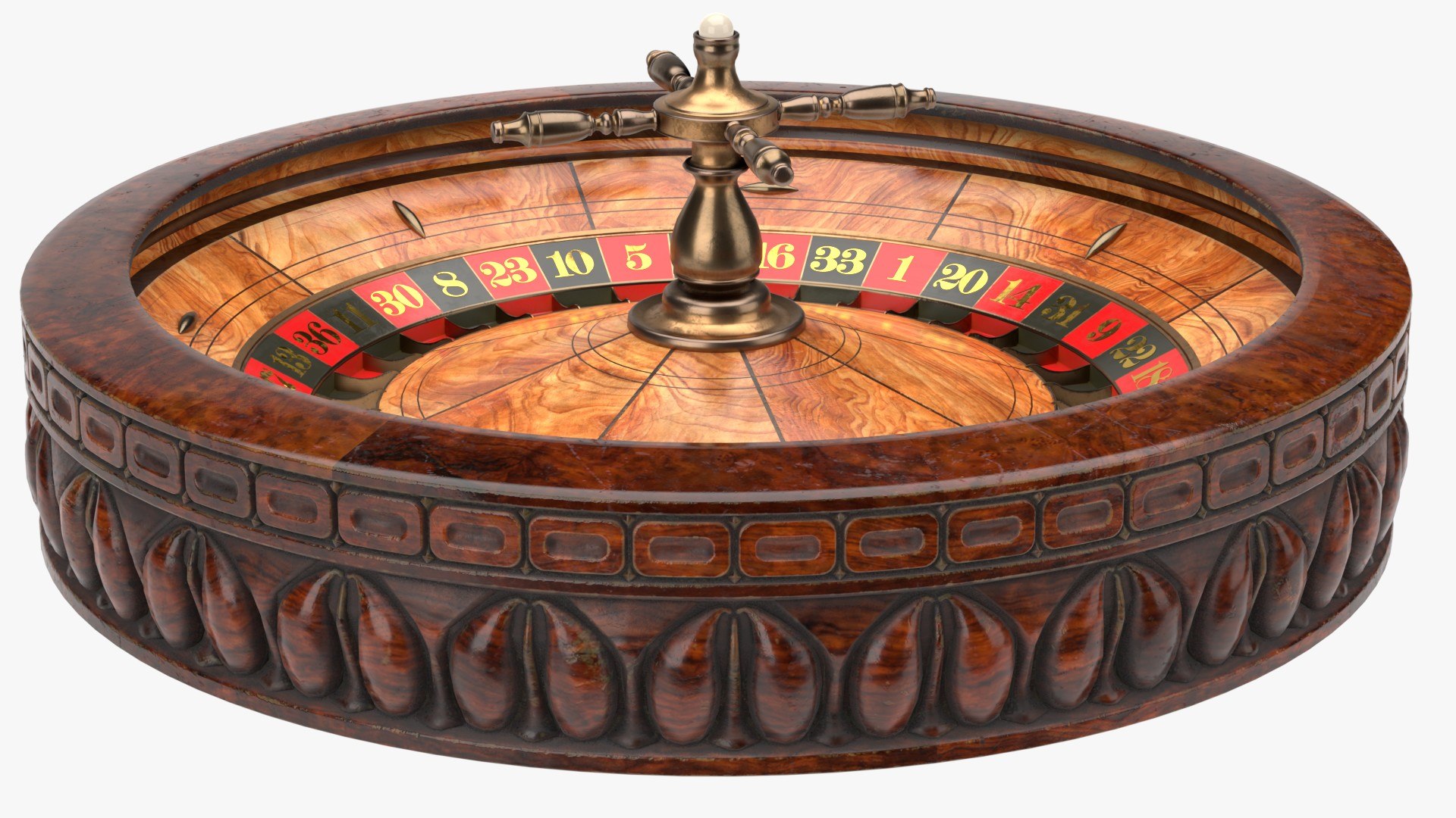 3D Antique Roulette Wheel - Animated Game Asset - TurboSquid 1845911