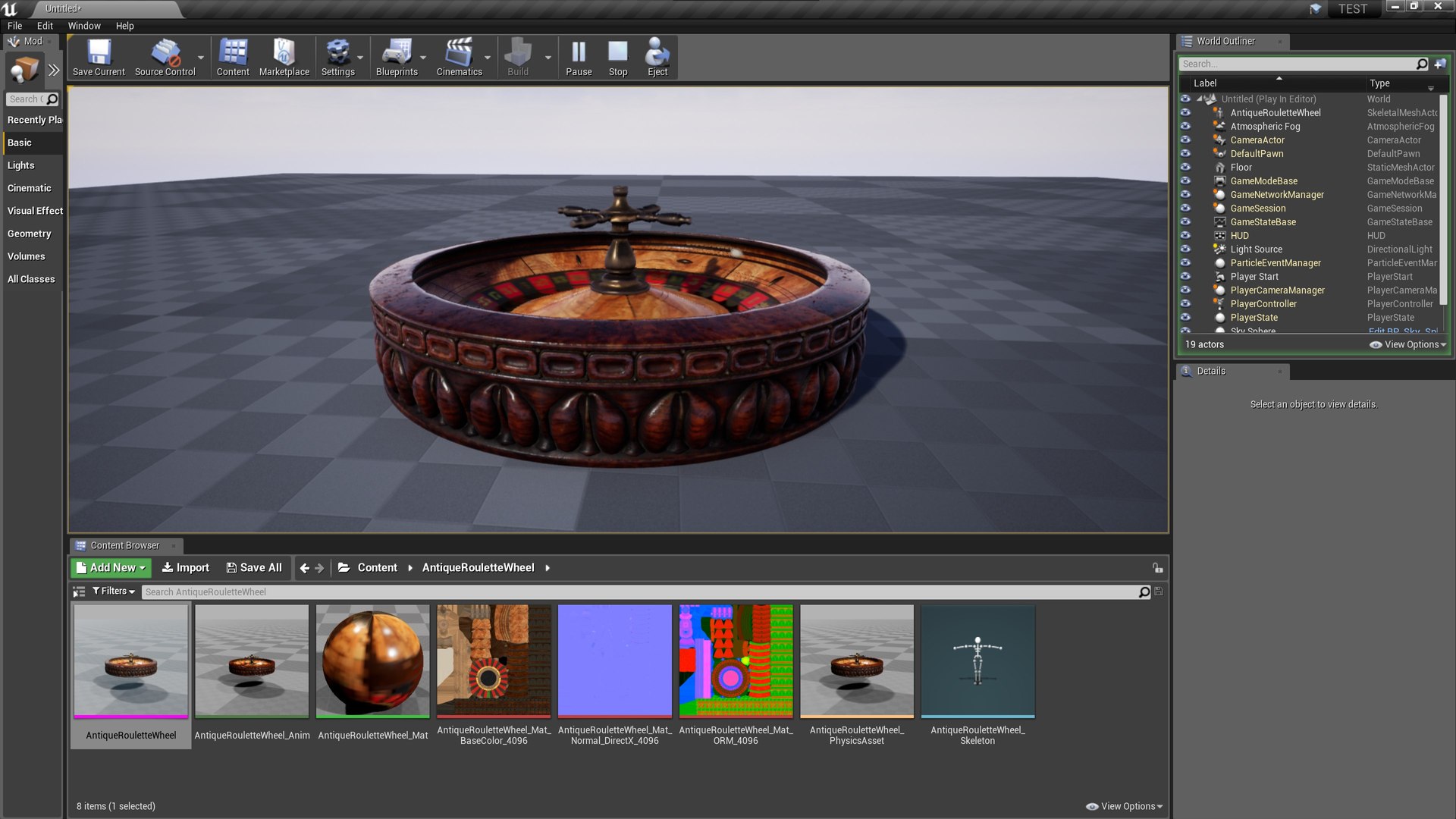 3D Antique Roulette Wheel - Animated Game Asset - TurboSquid 1845911
