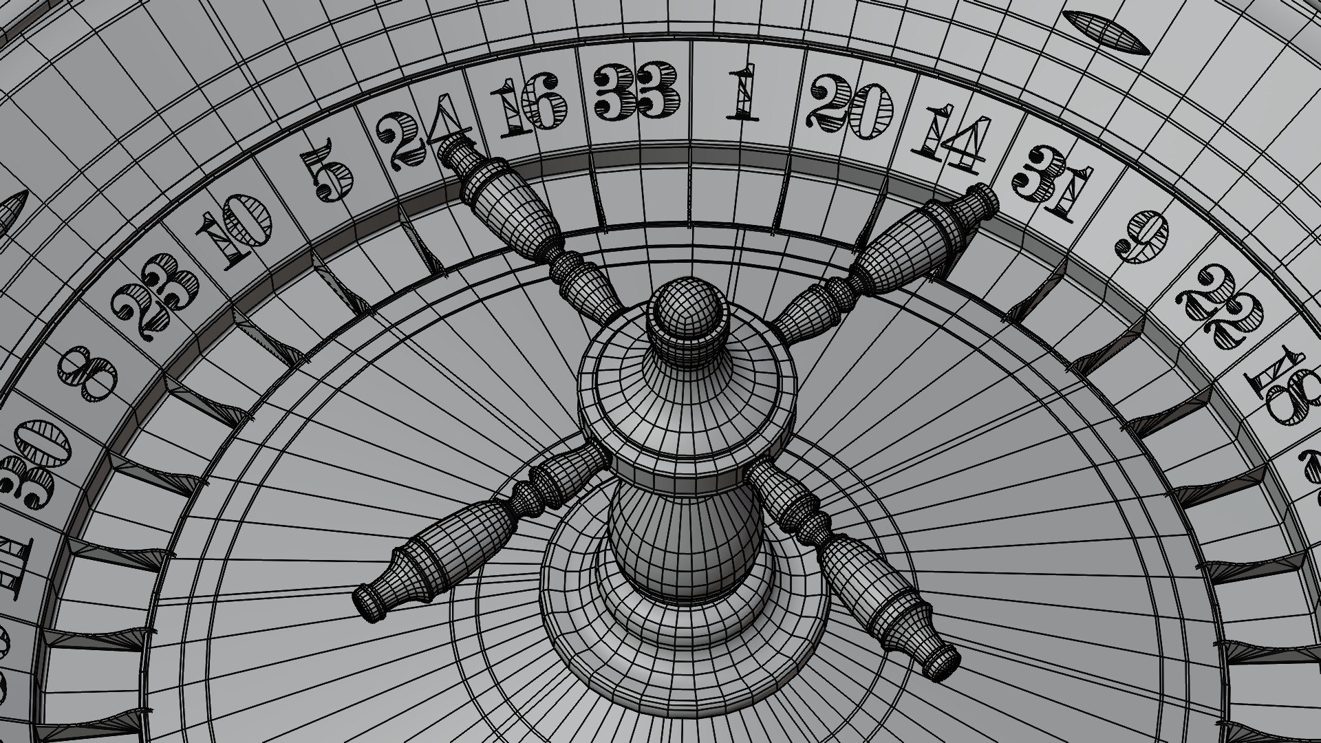 3D Antique Roulette Wheel - Animated Game Asset - TurboSquid 1845911