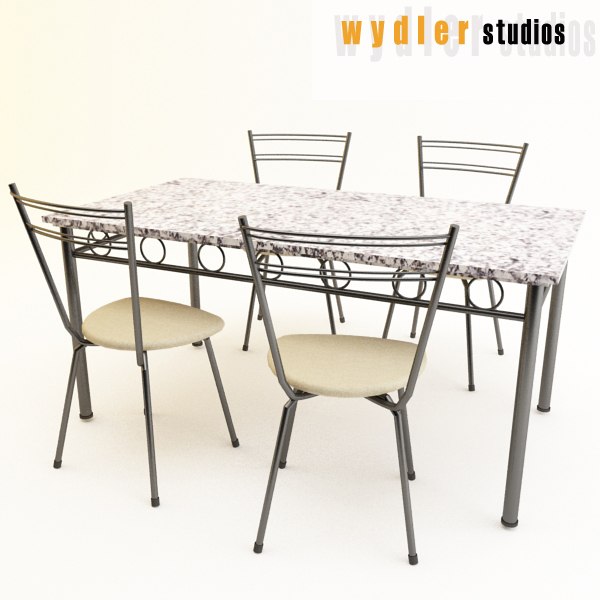 granite table chairs max