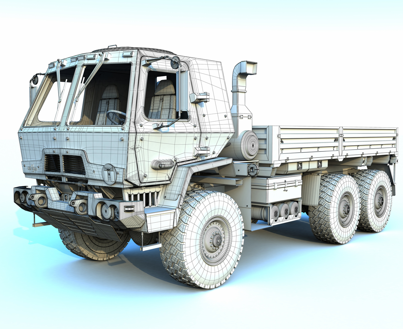 oshkosh fmtv 3d model