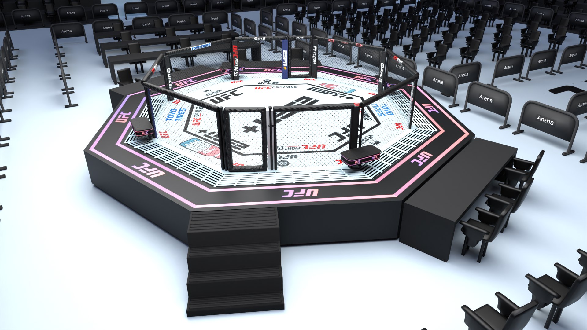 3D Arena Fighting MMA - 3D Model Model - TurboSquid 2396451