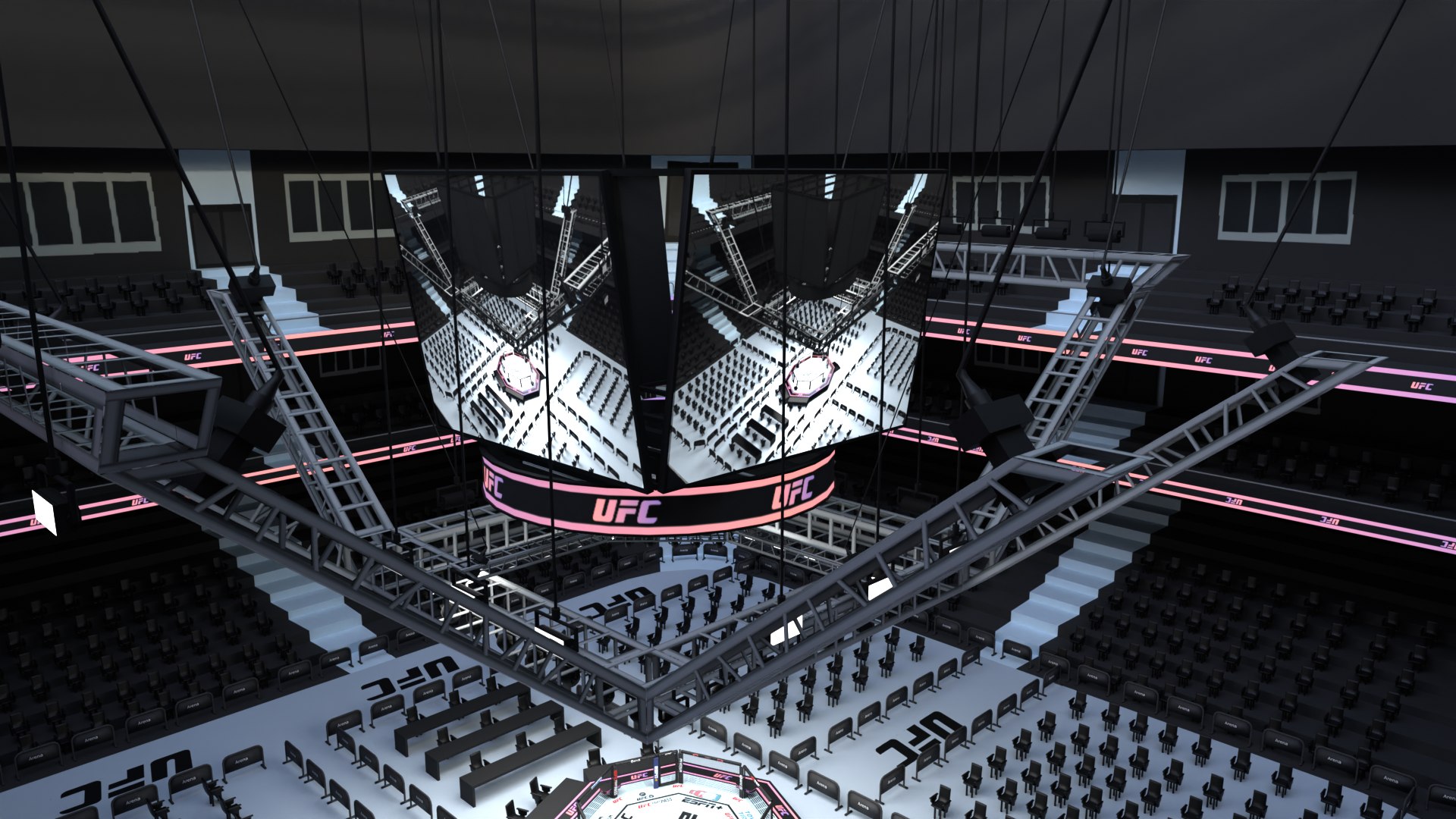 3D Arena Fighting MMA - 3D Model Model - TurboSquid 2396451