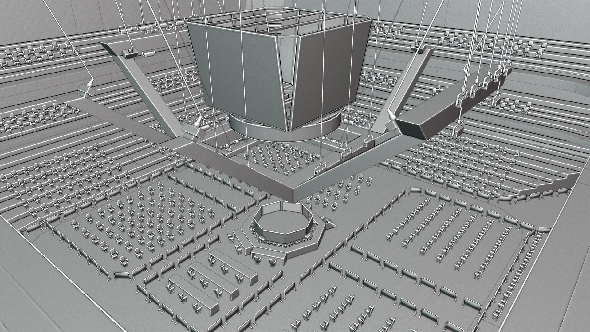 3D Arena Fighting MMA - 3D Model Model - TurboSquid 2396451