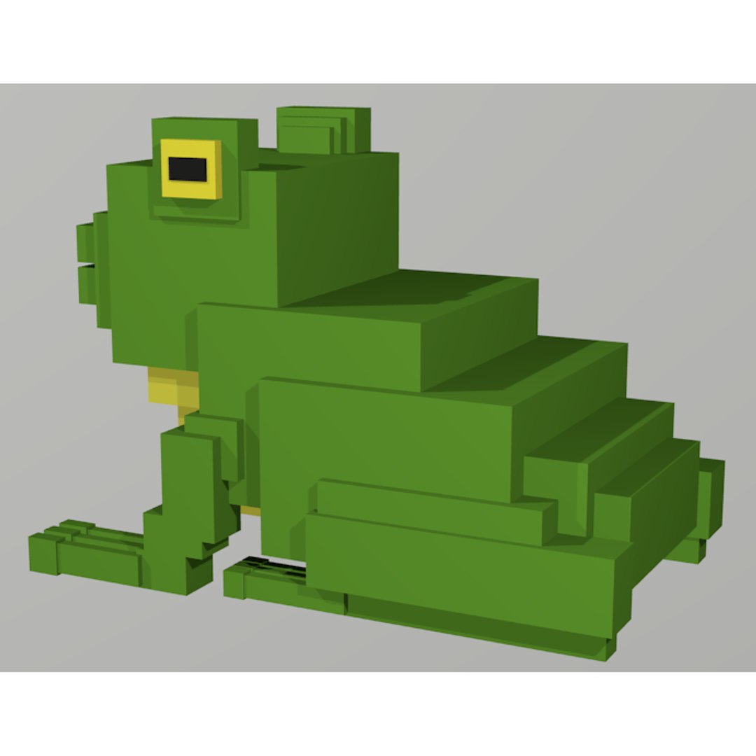 Frog Voxel Model - TurboSquid 1385775