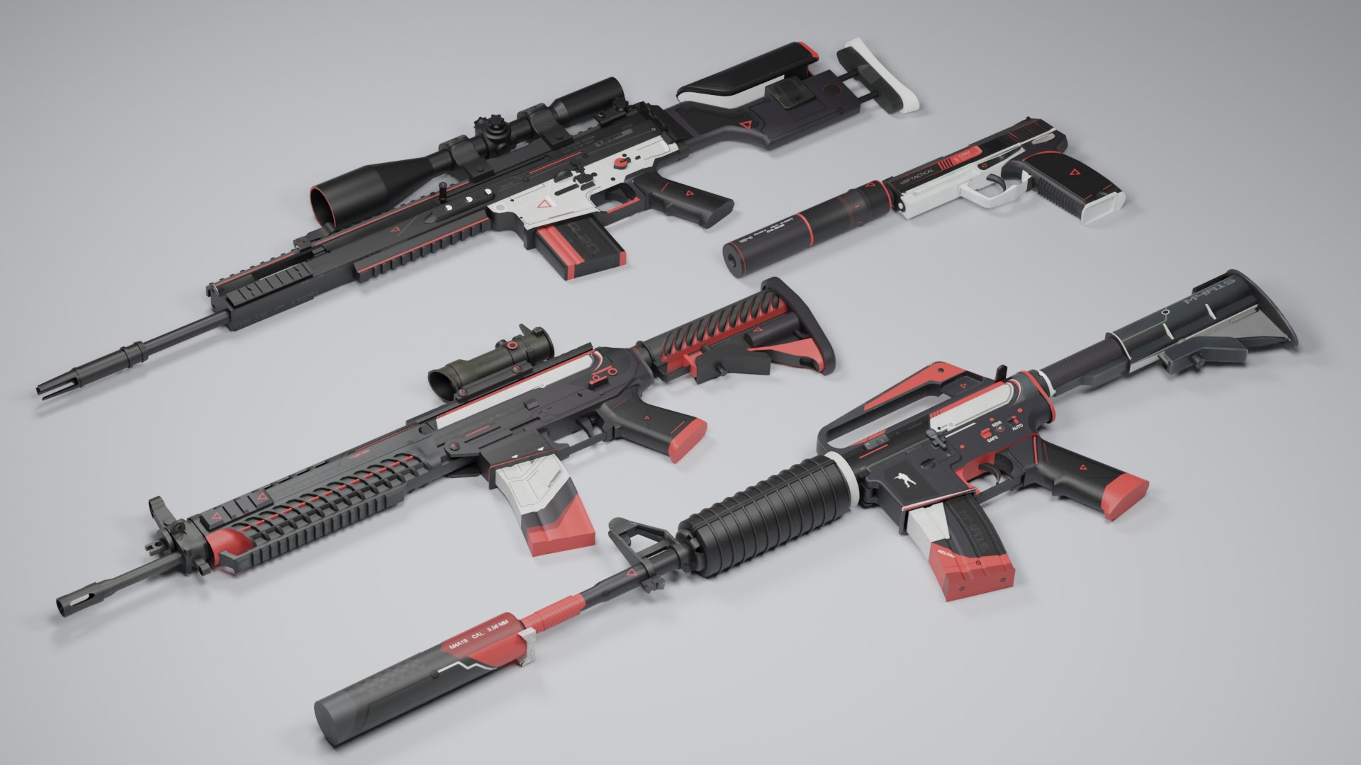 CS2 Cyrex Collection 3D - TurboSquid 2134371