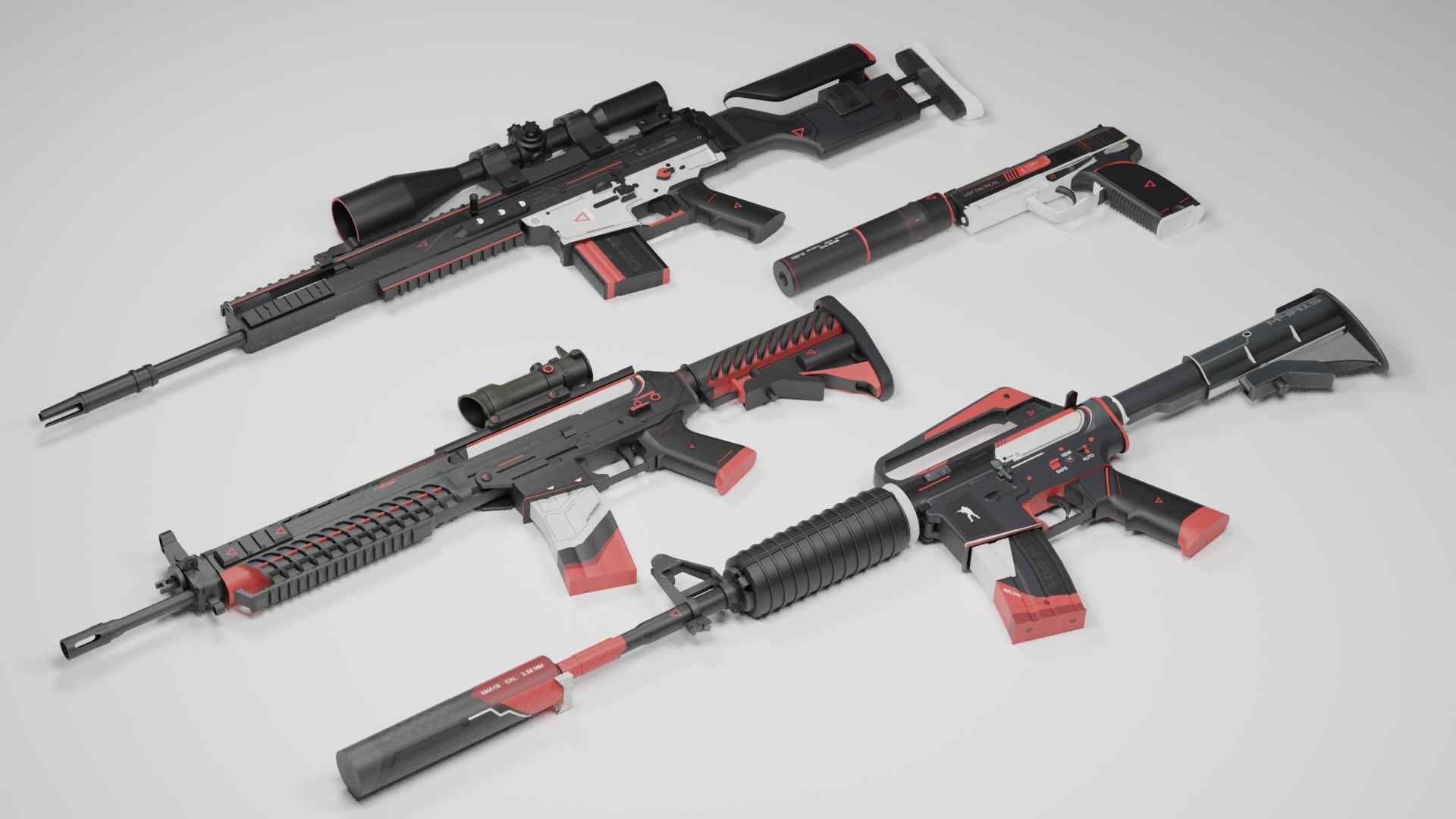 CS2 Cyrex Collection 3D - TurboSquid 2134371