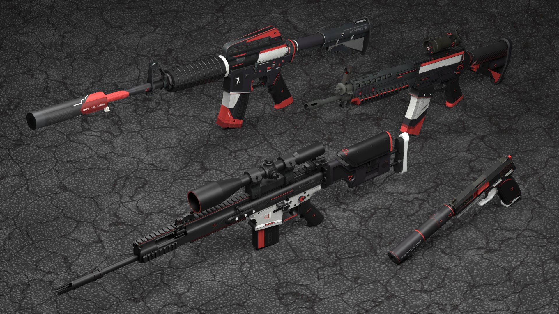 CS2 Cyrex Collection 3D - TurboSquid 2134371