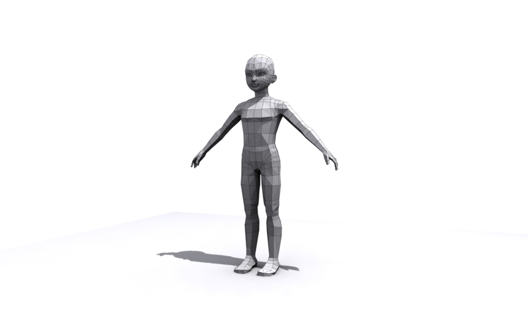 Generic Boy Base Mesh 3d Model