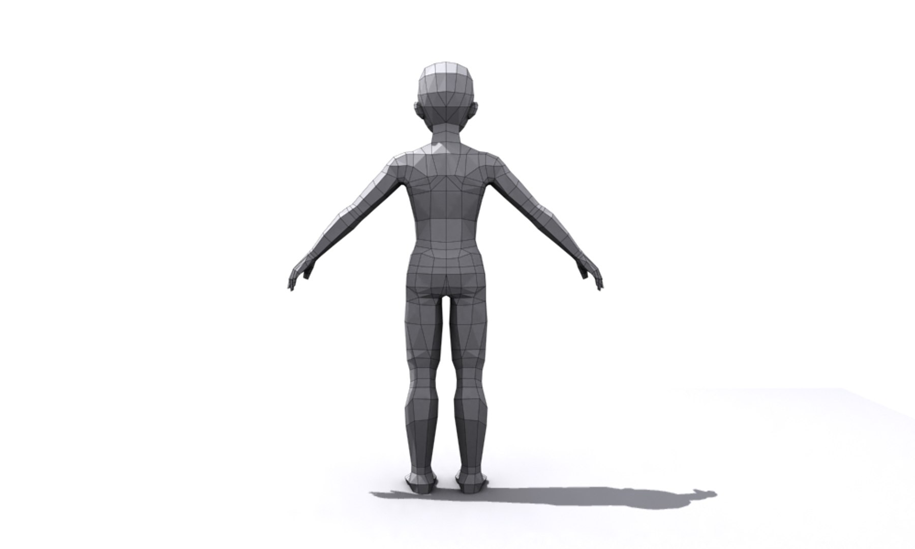 Generic Boy Base Mesh 3d Model