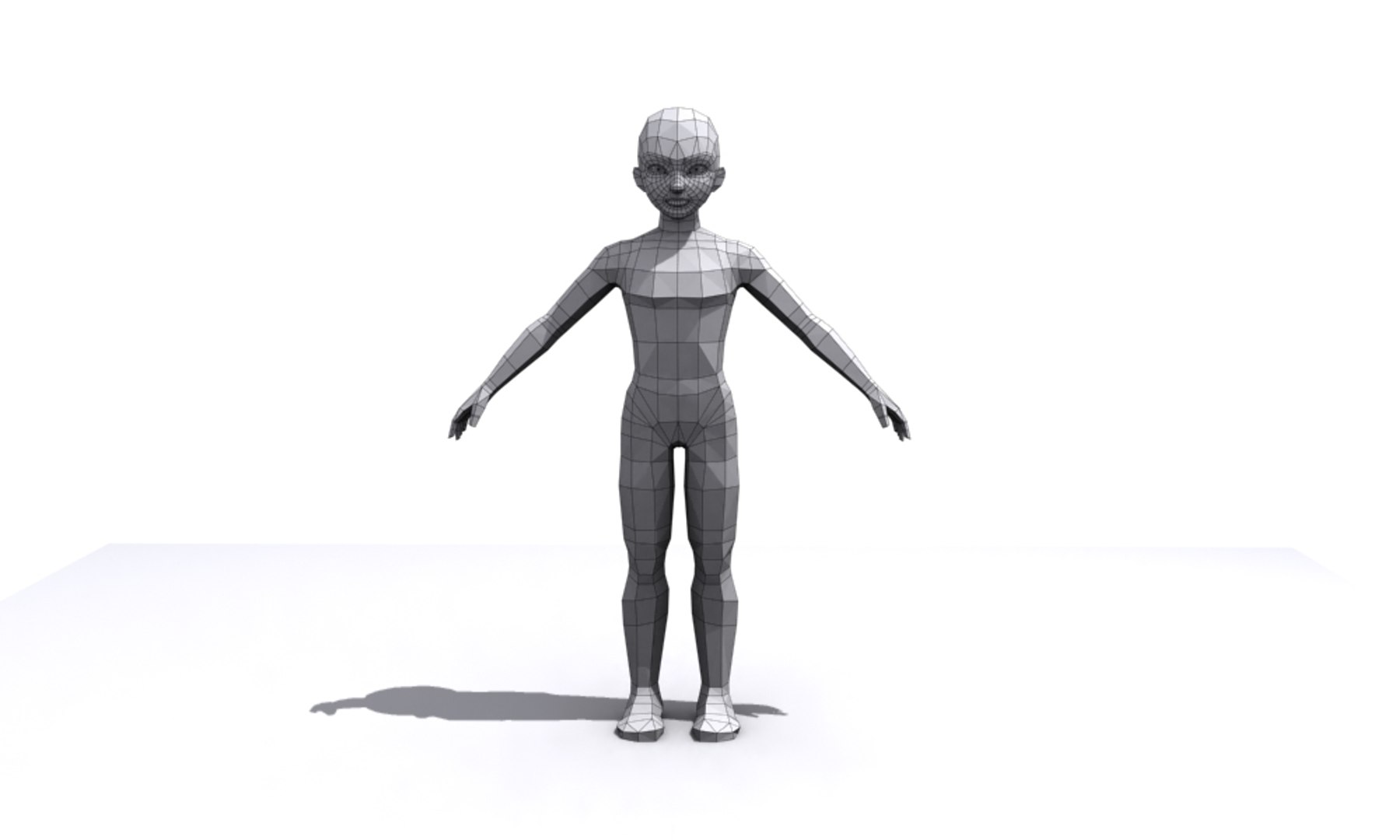Generic Boy Base Mesh 3d Model