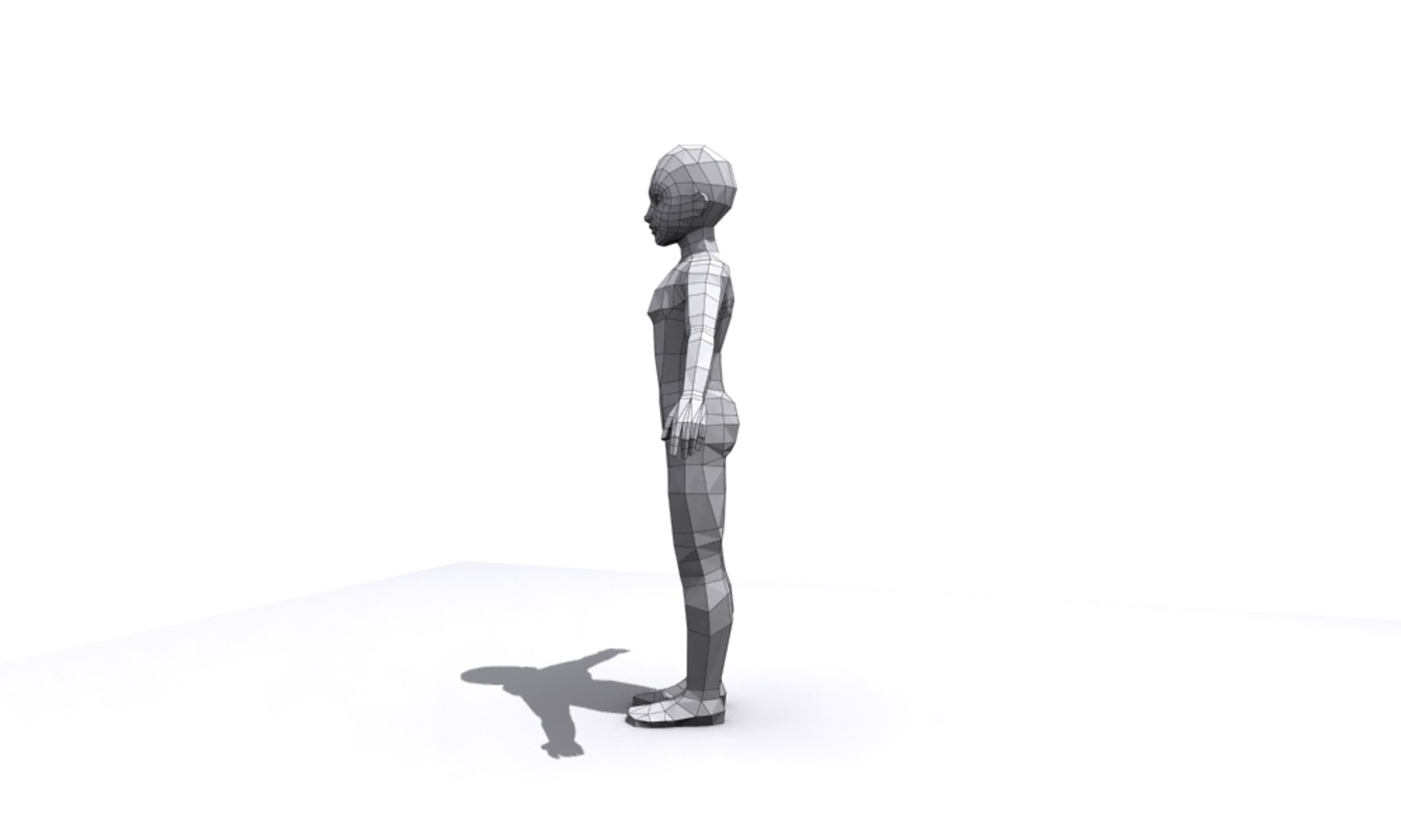 Generic Boy Base Mesh 3d Model