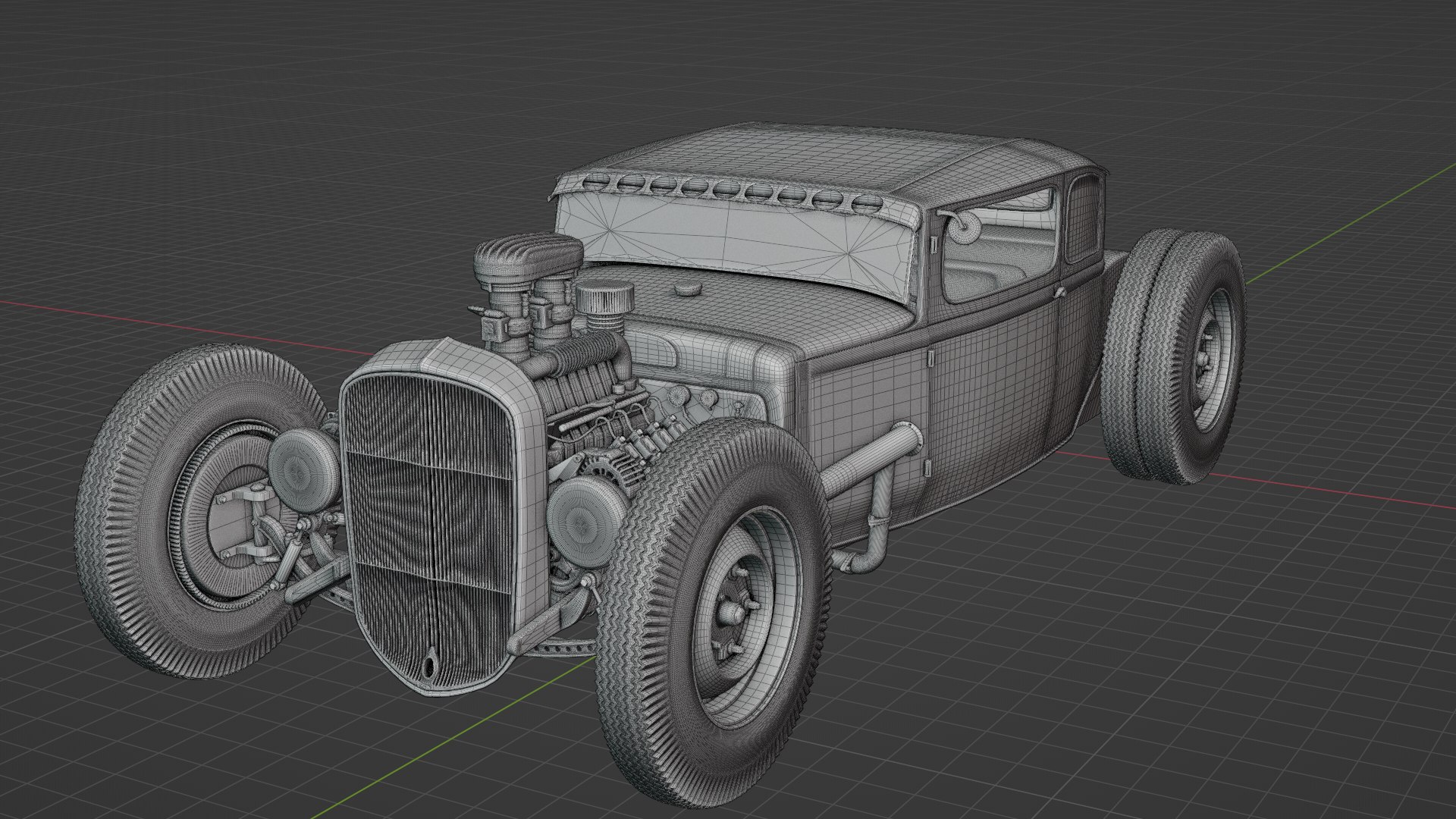 3D Hot Rod - TurboSquid 2040951