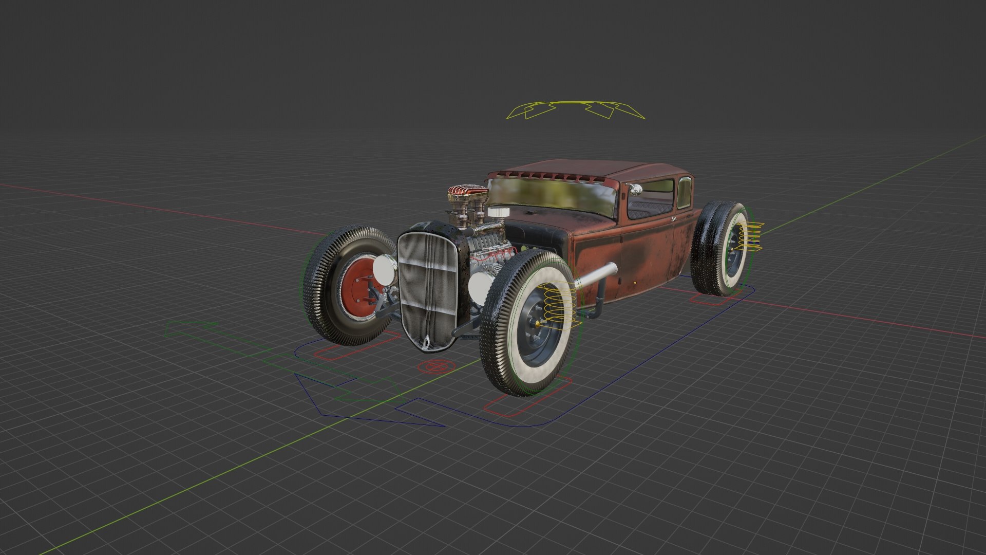 3D Hot Rod - TurboSquid 2040951