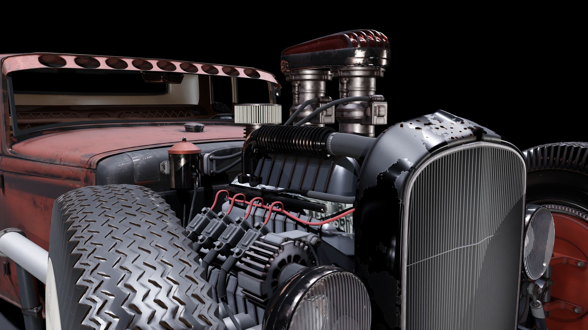 3D Hot Rod - TurboSquid 2040951