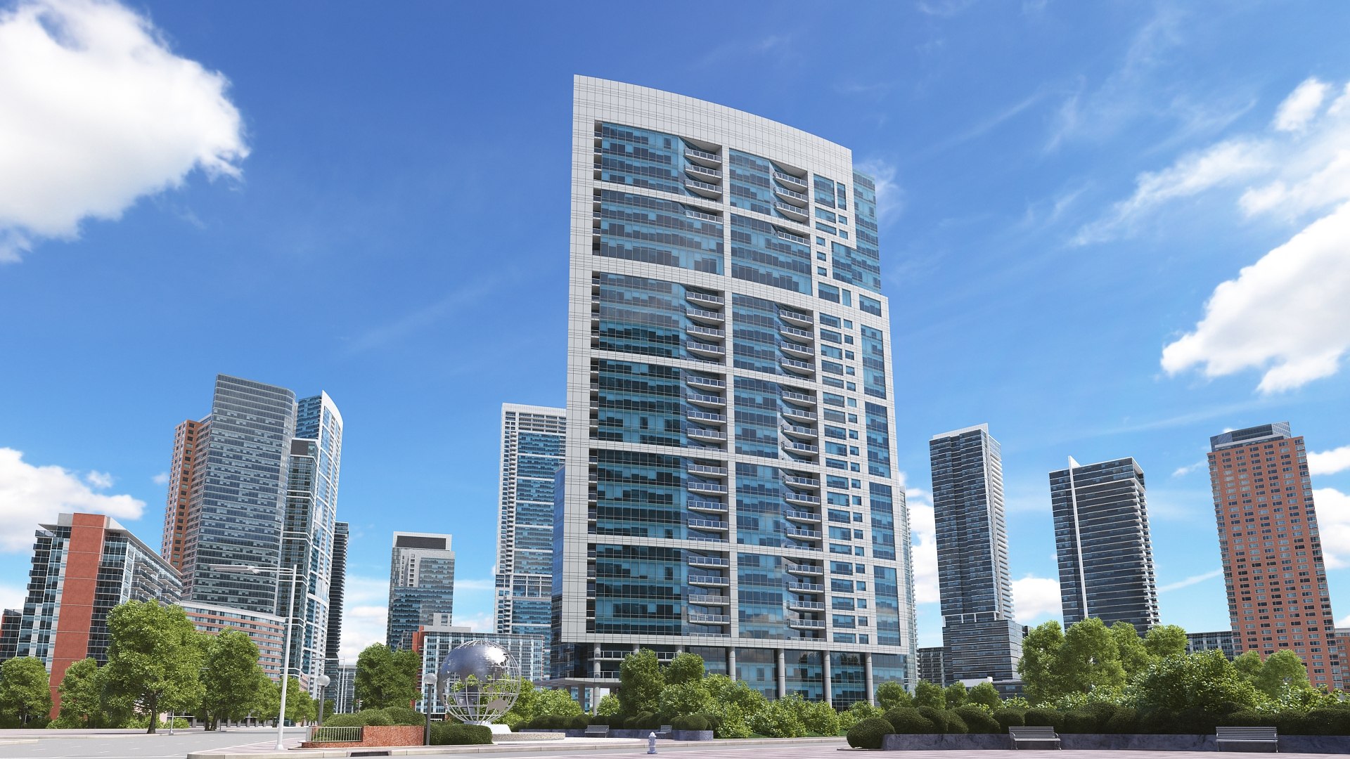 3D 340 Park Buildings - TurboSquid 1512285