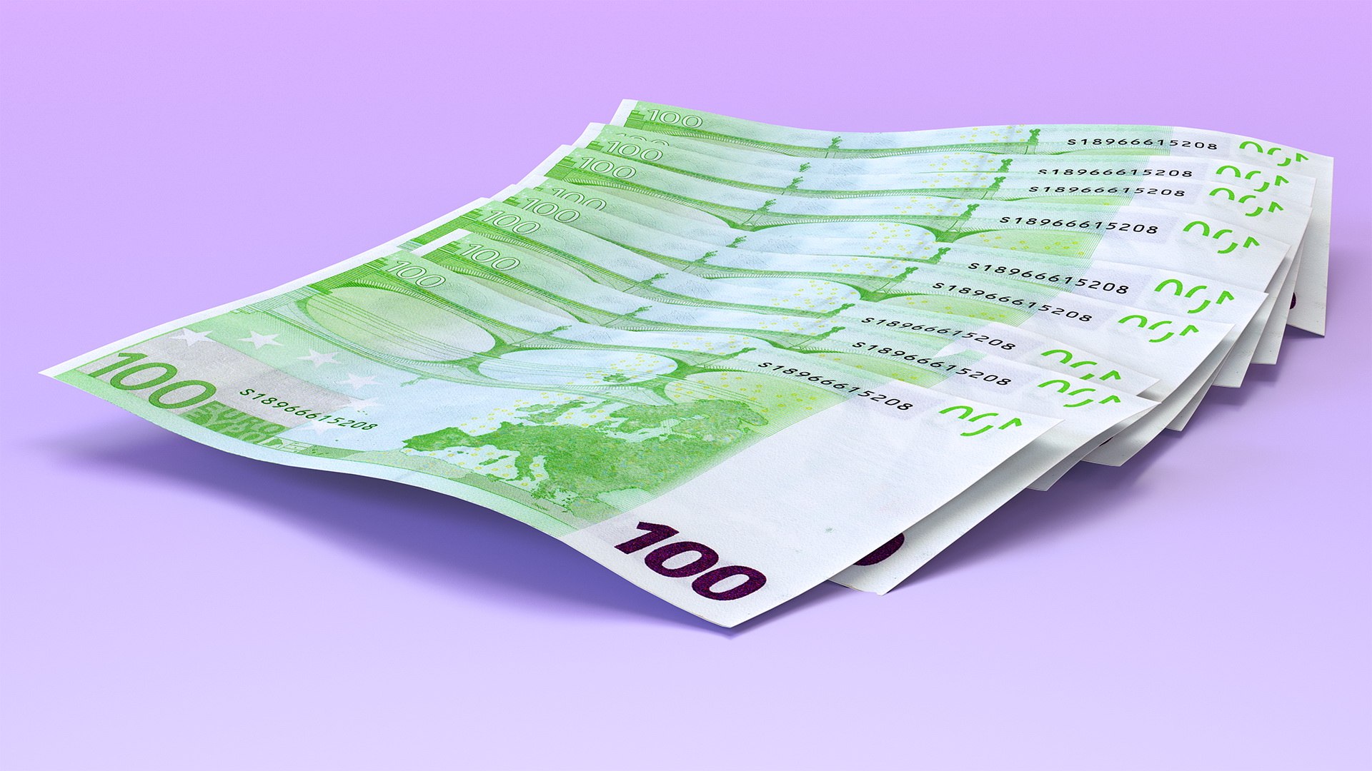 Paper Banknotes Euro 100 Model - TurboSquid 1443425