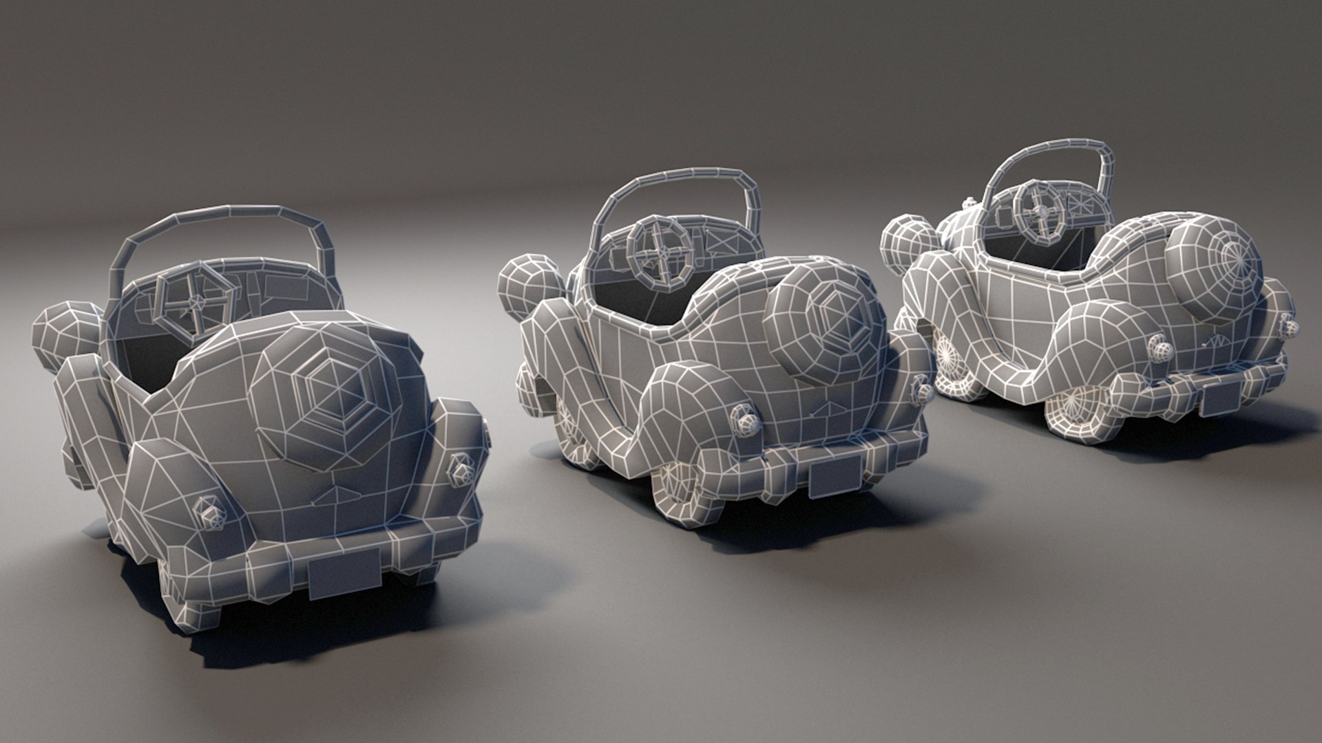 3d Toon Cars Model