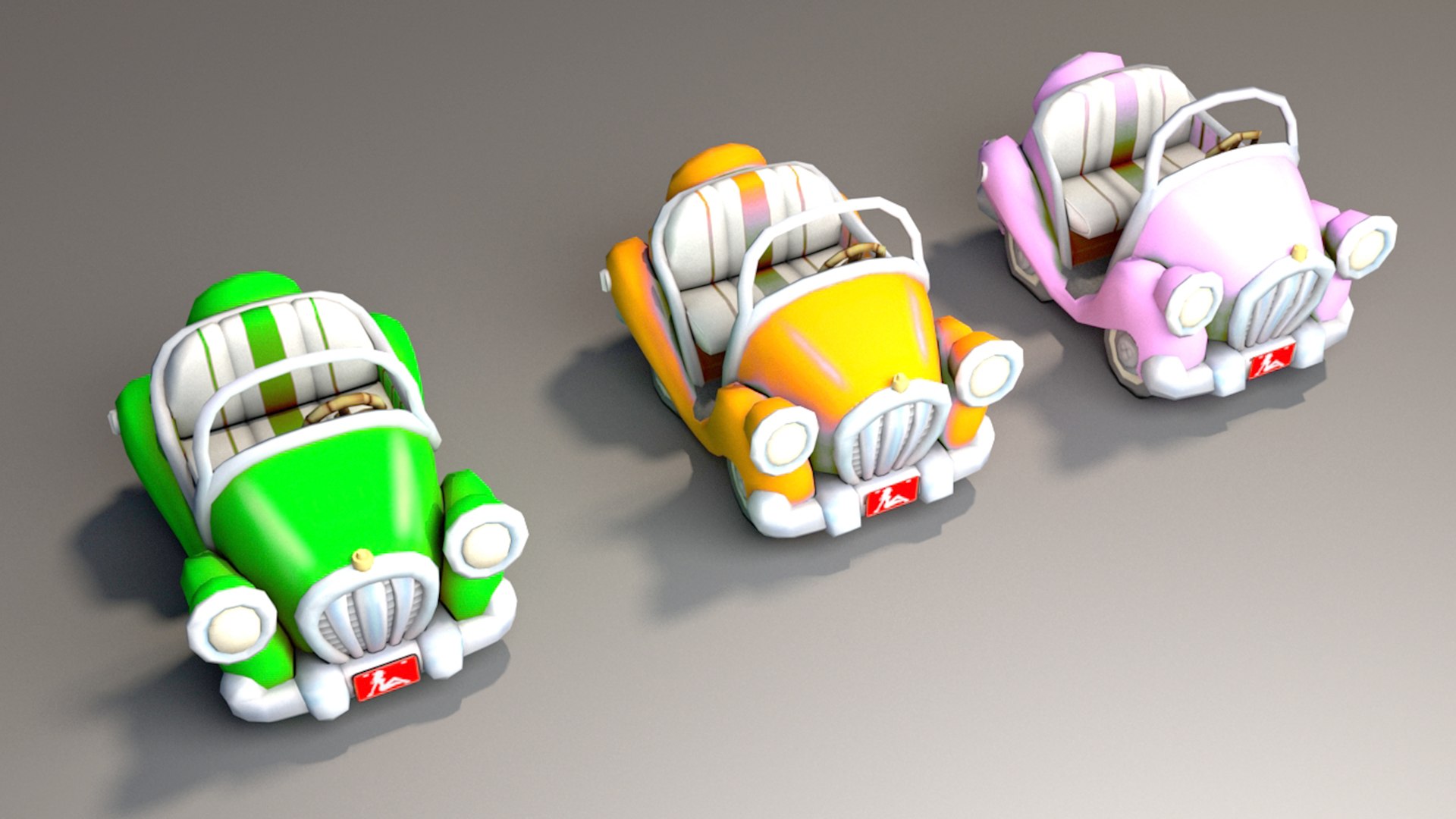 3d Toon Cars Model