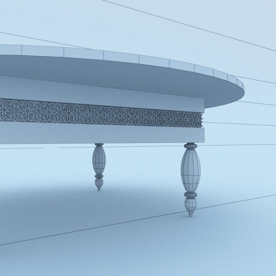 3D model traditional table - TurboSquid 1300149