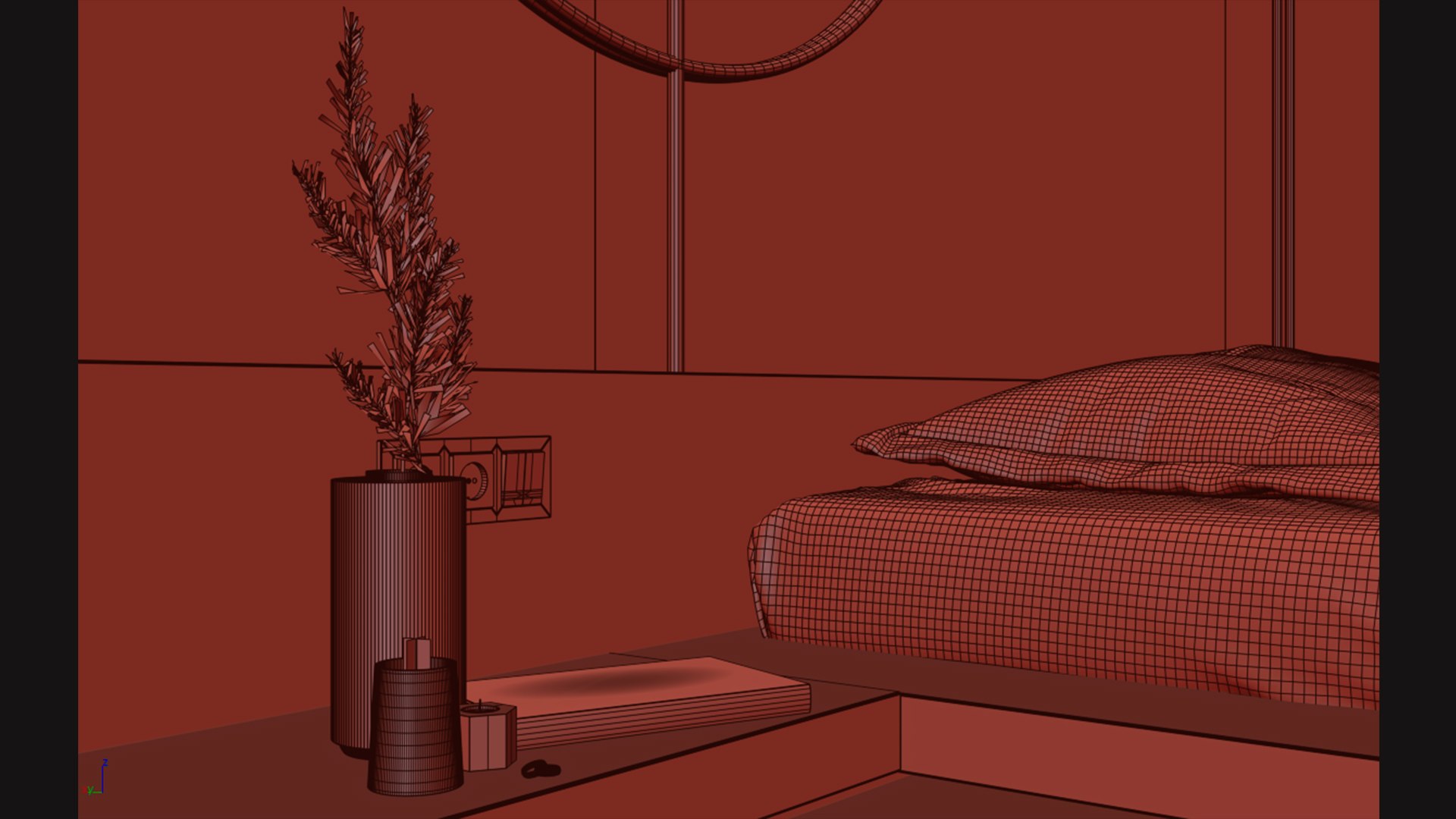 Bedroom Realistic Interior 3D Scene Model - TurboSquid 2138876