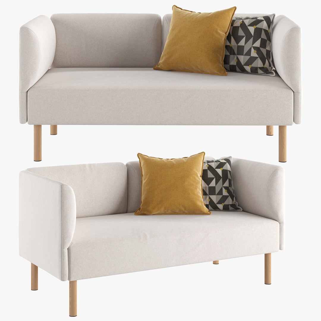 Lillehem 2-seat Modular Sofa 3D Model - TurboSquid 2292834