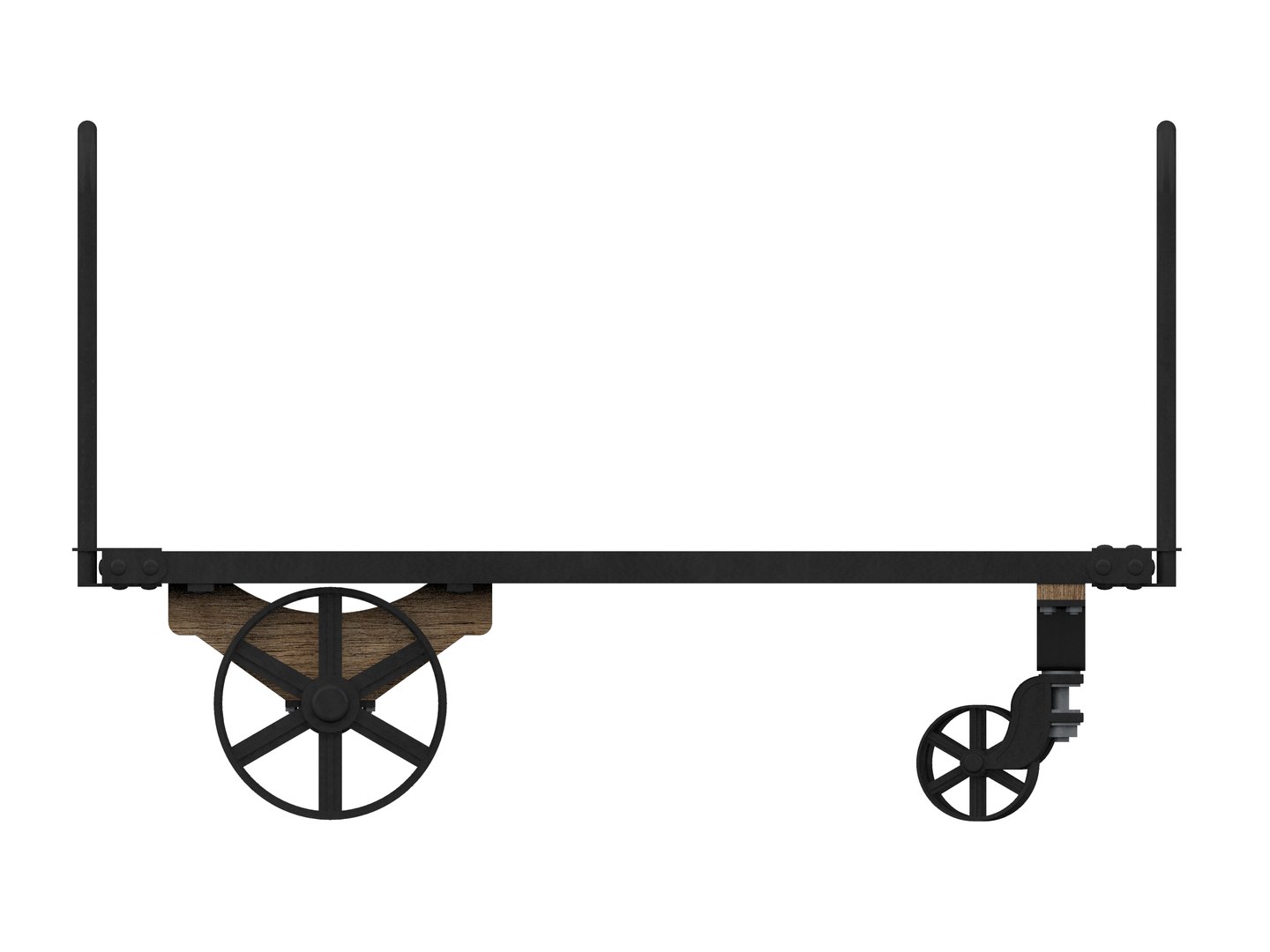 Vintage Luggage Cart 3D Model - TurboSquid 1960501