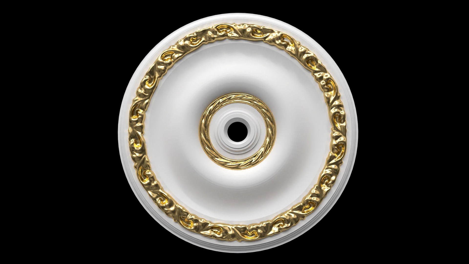 Ceiling Sockets Gypsum Plaster DR4 3D Model - TurboSquid 2012626