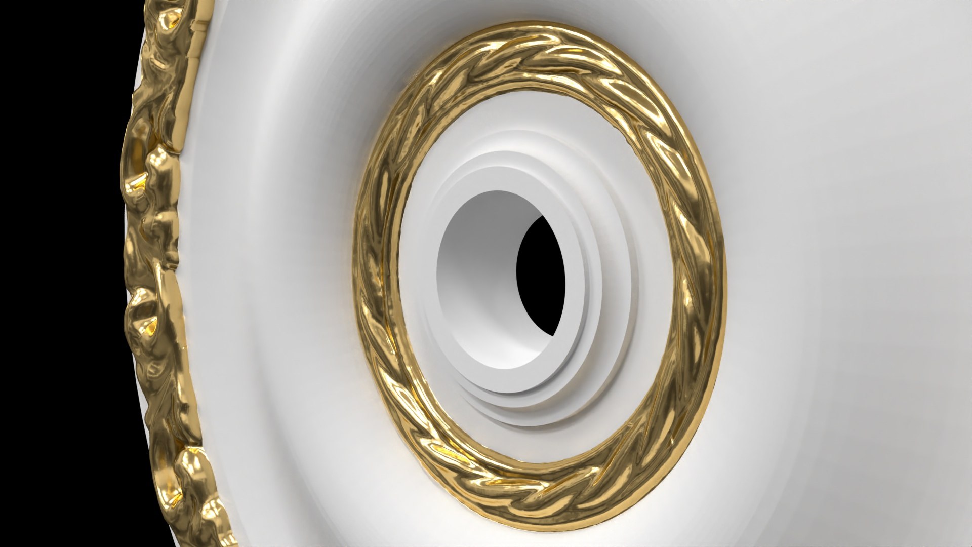 Ceiling Sockets Gypsum Plaster DR4 3D Model - TurboSquid 2012626