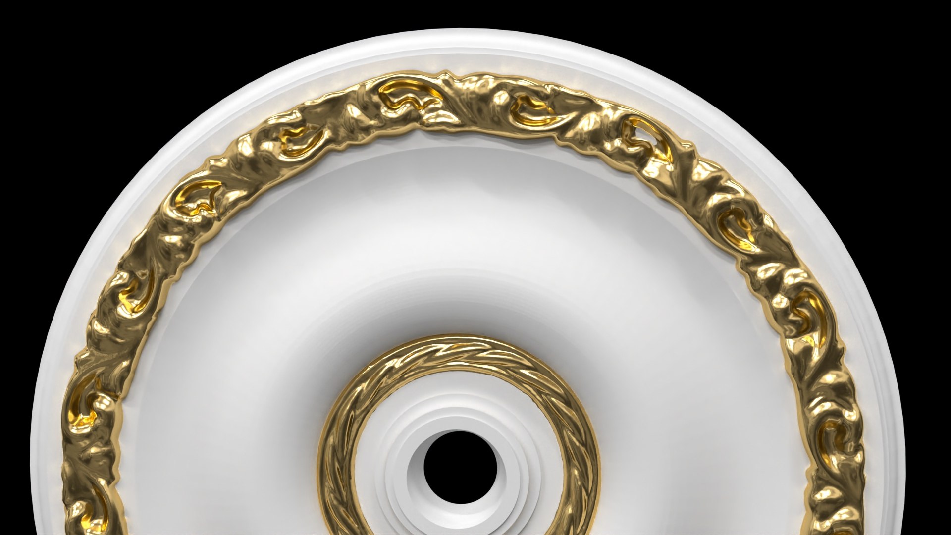 Ceiling Sockets Gypsum Plaster DR4 3D Model - TurboSquid 2012626