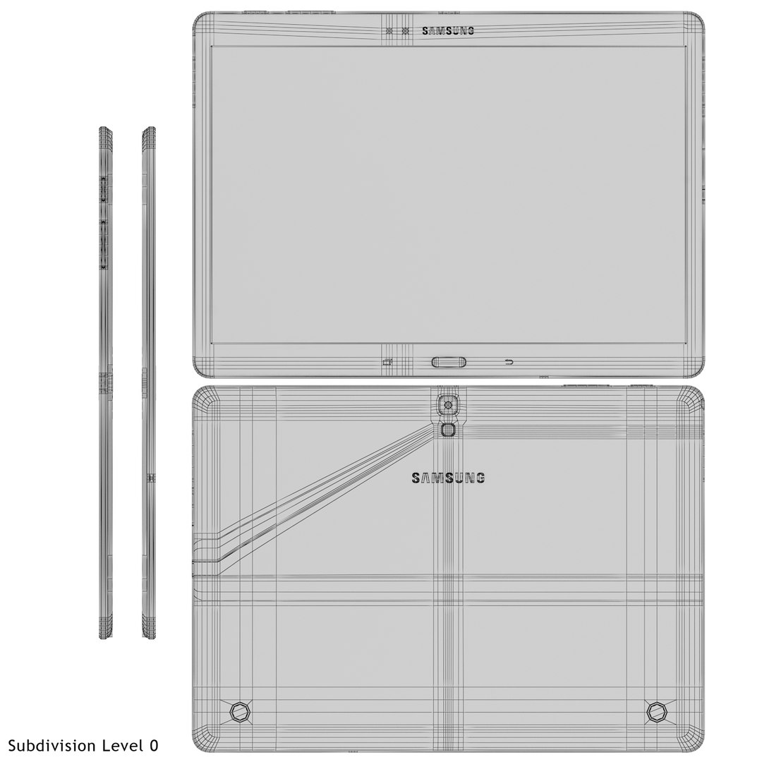 Realistic Samsung Galaxy Tab 3d Model
