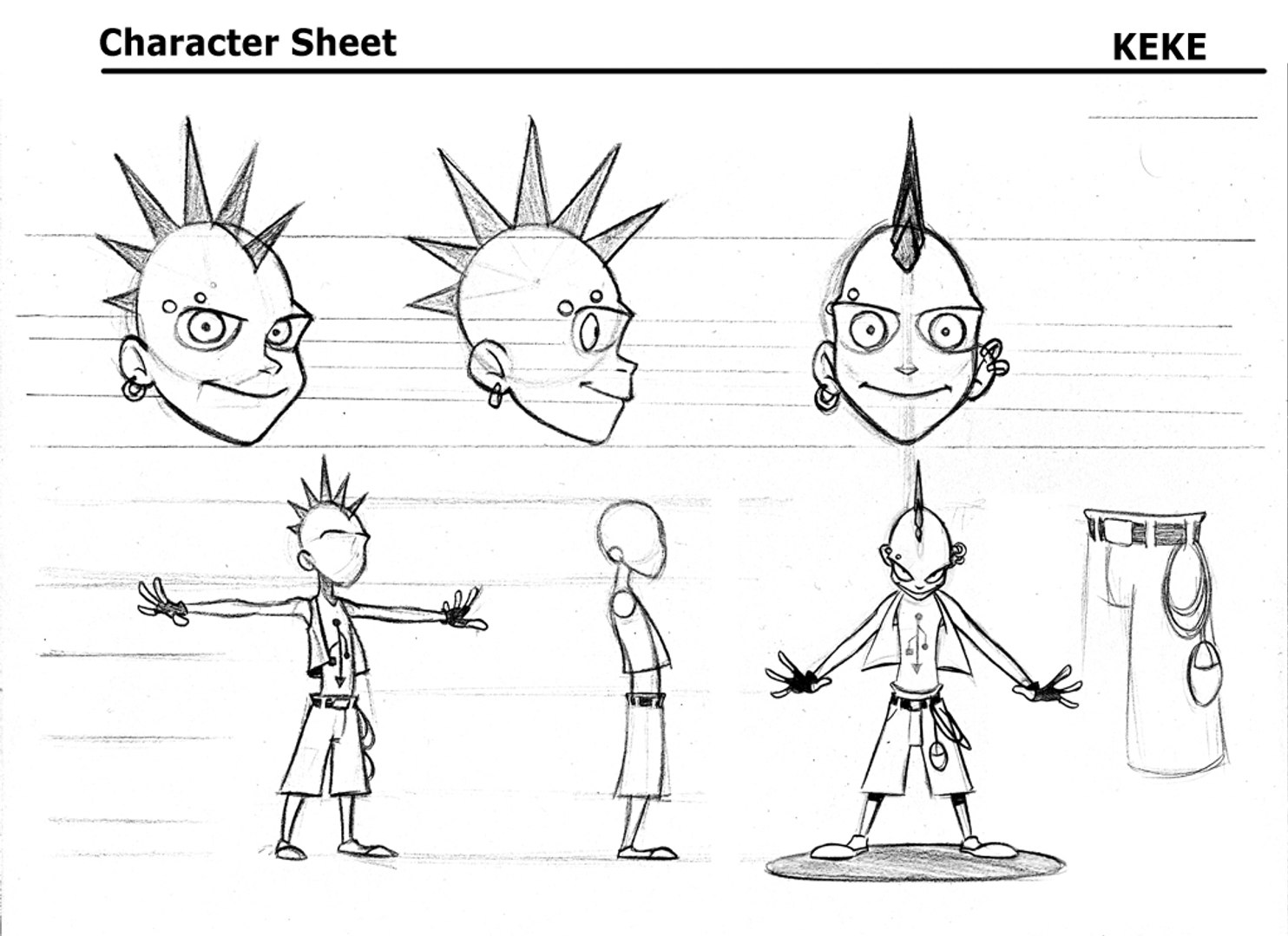 3D Keke Fully Rigged Punk - TurboSquid 1475131