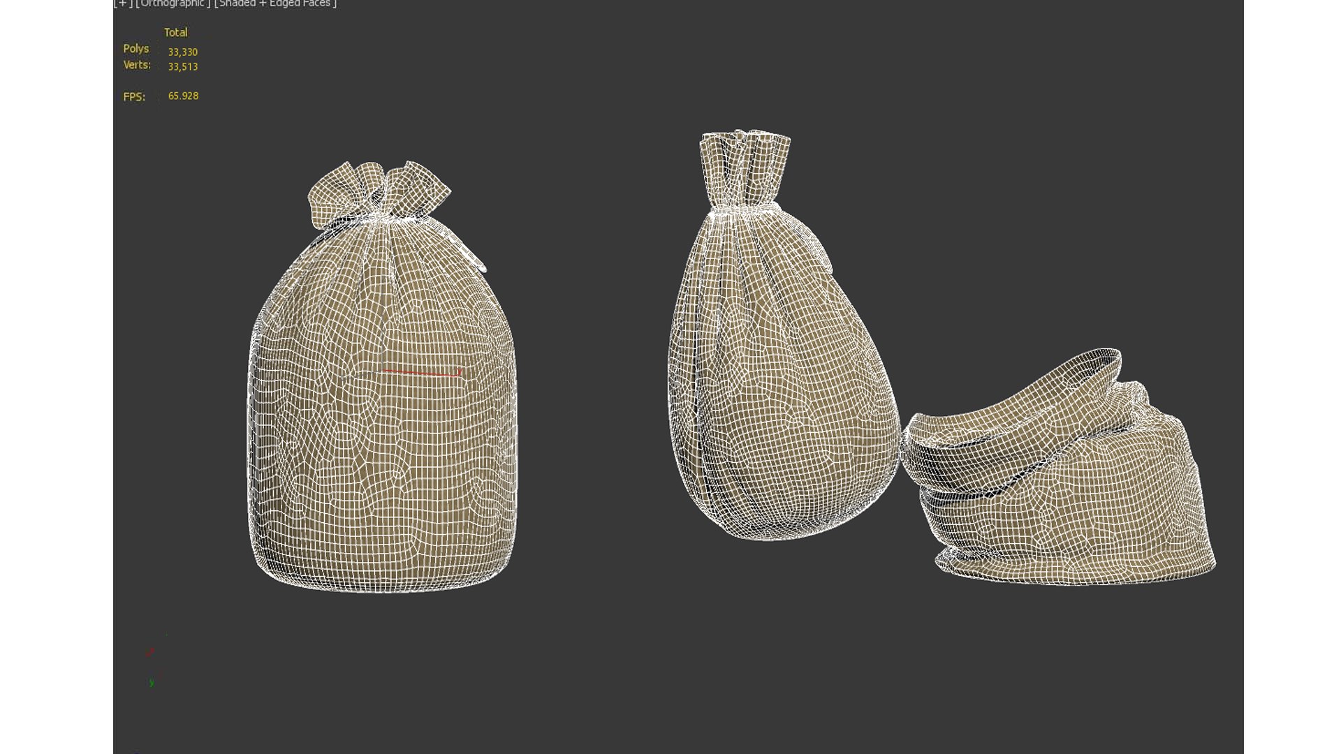 3D Food Sacks Grain Tied Open Stackable - TurboSquid 2358672