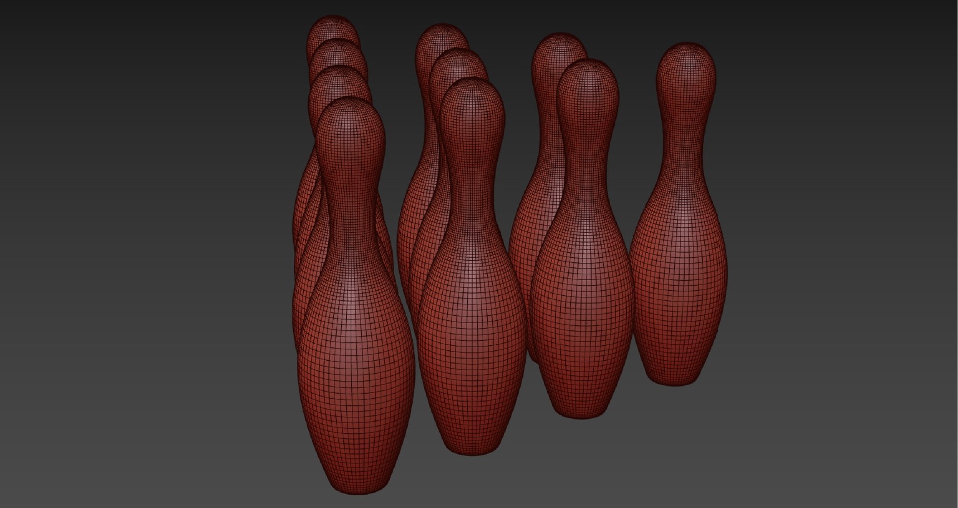 3D Bowling Pin Set Model - TurboSquid 1832747