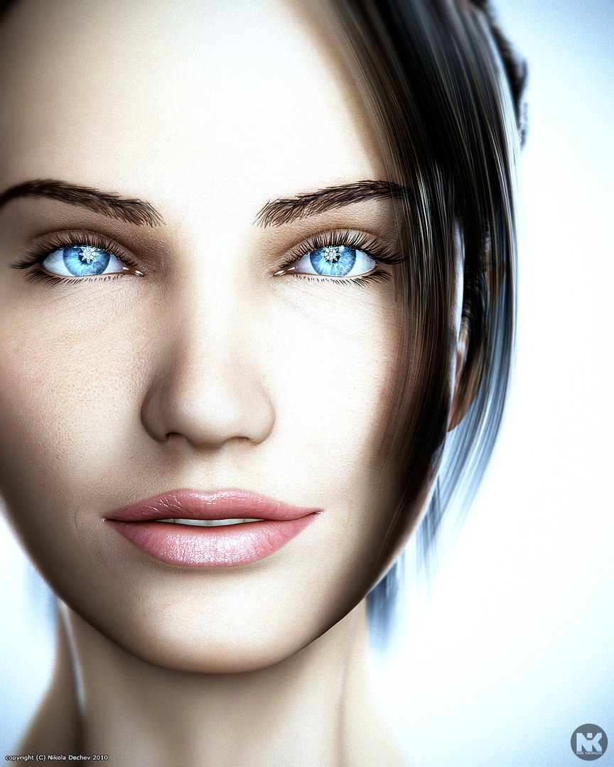 Realistic Female Head V3 Max