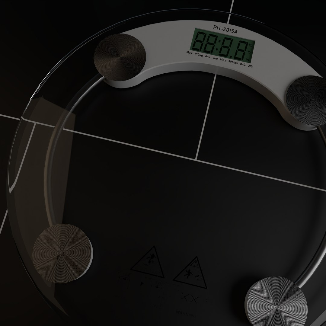 3D Model Personal Digital Bathroom Weighing Scale - 3D Model ...