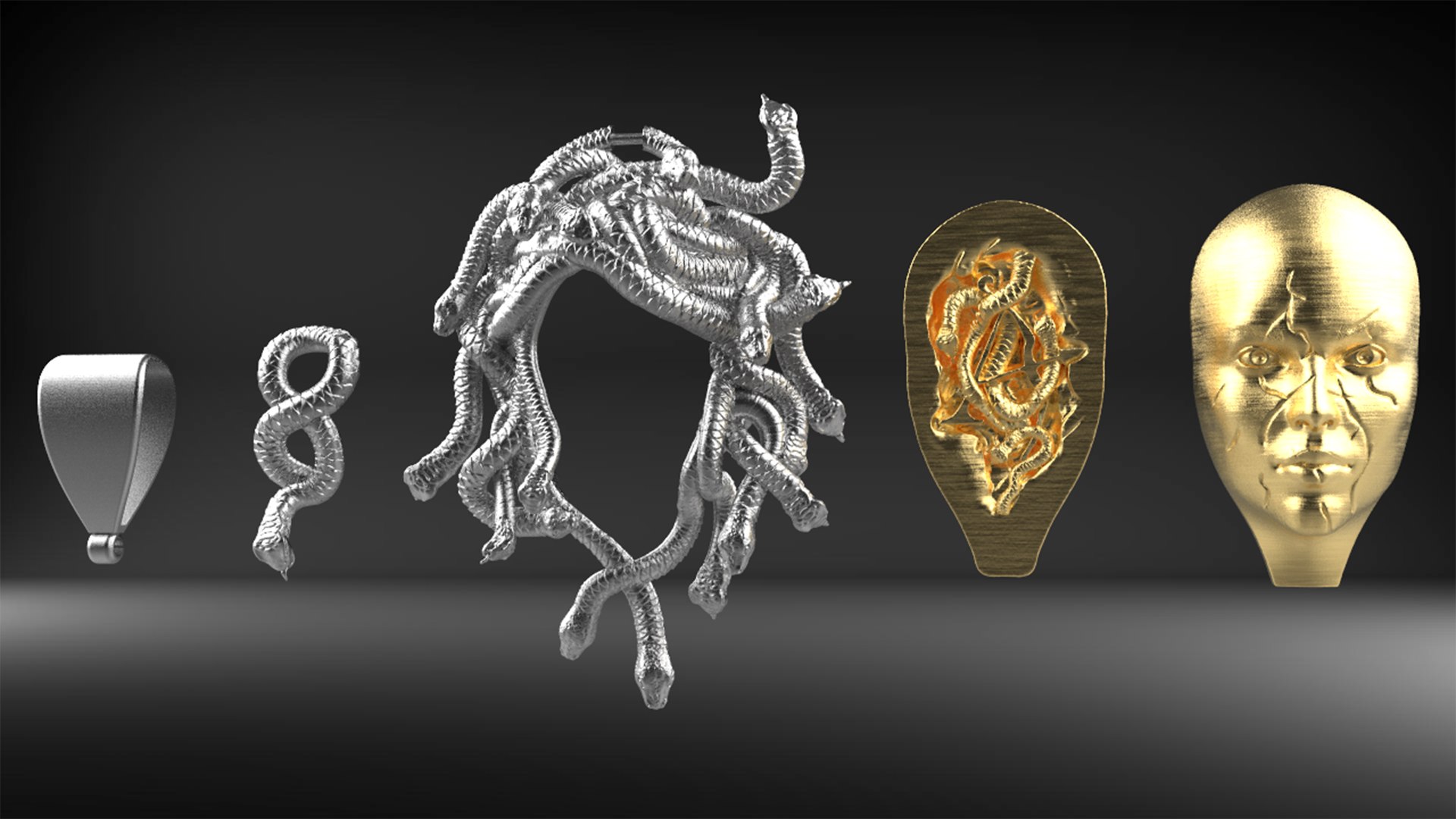 3D Medusa Pendant 3D Print Model - TurboSquid 2153618
