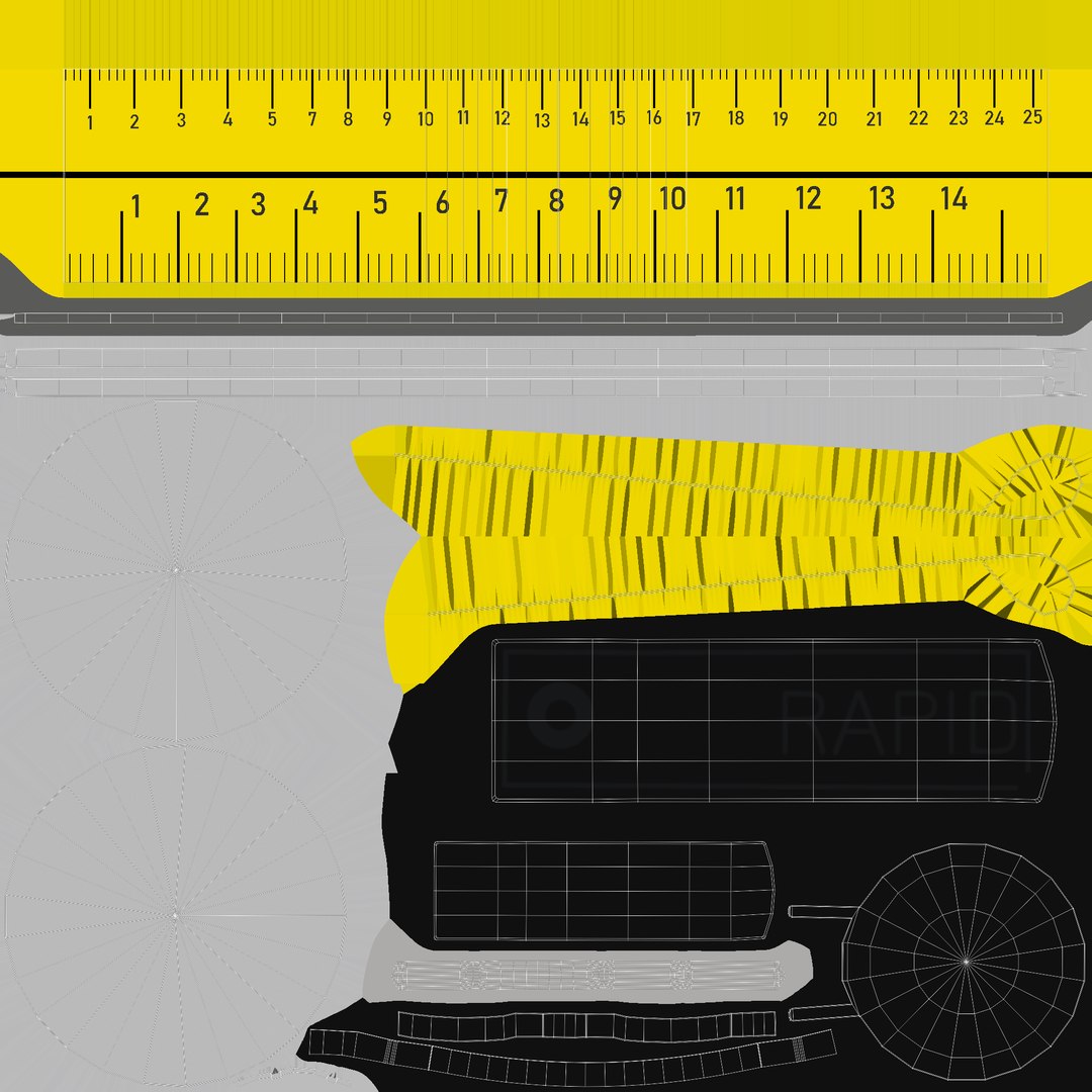 3D Measurement Tape Model - TurboSquid 2256006