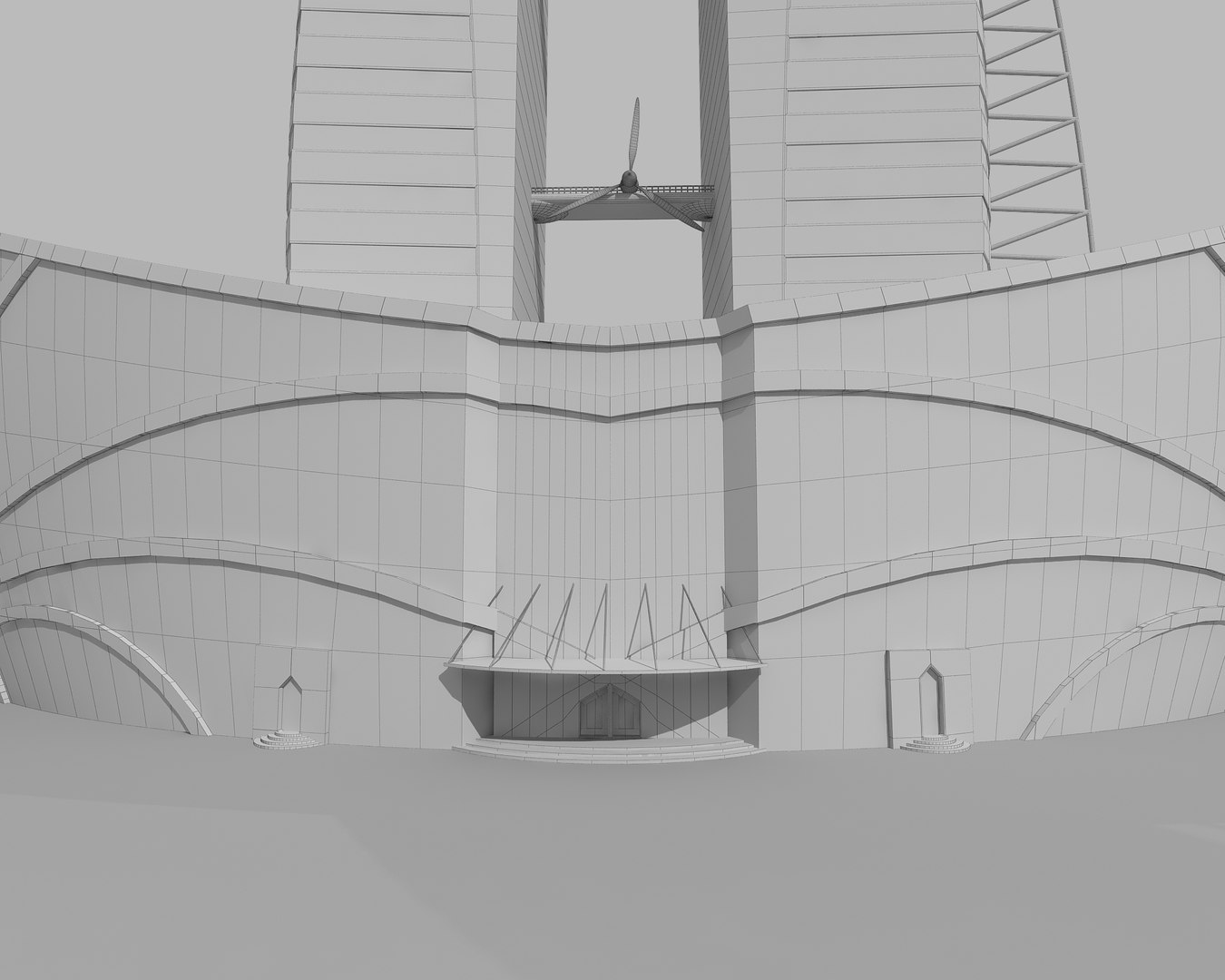 3D 0124 - Boat Skyscraper - TurboSquid 2236510