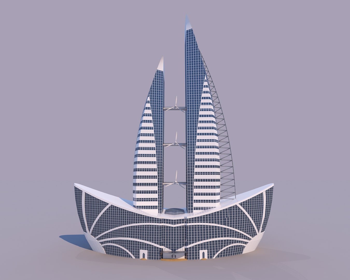 3D 0124 - Boat Skyscraper - TurboSquid 2236510