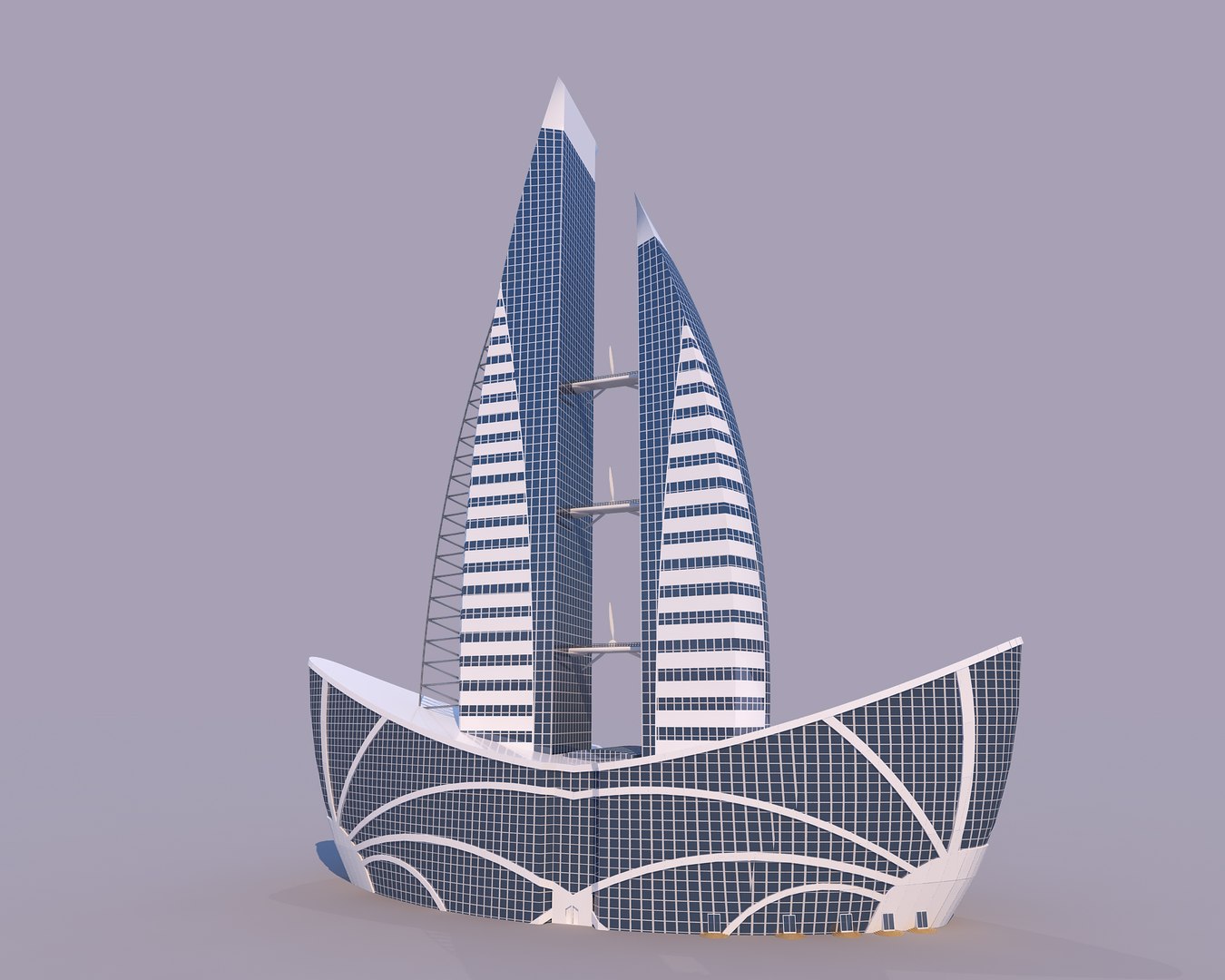 3D 0124 - Boat Skyscraper - TurboSquid 2236510