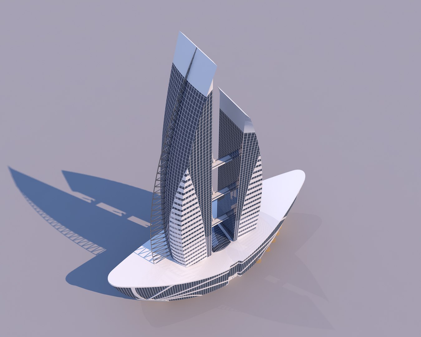 3D 0124 - Boat Skyscraper - TurboSquid 2236510