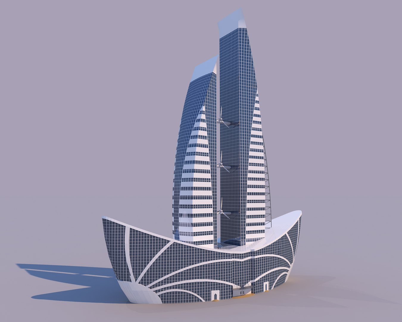 3D 0124 - Boat Skyscraper - TurboSquid 2236510