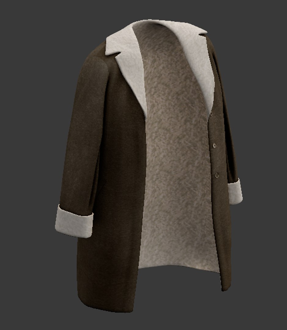 Coat Shoulders Male 3D - TurboSquid 1178716