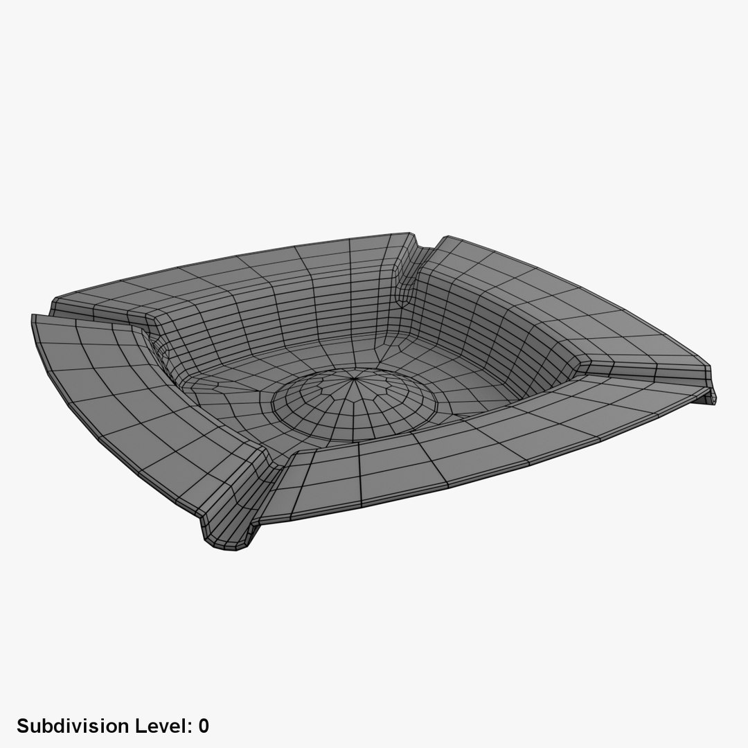 Ashtray Ash 3d Model