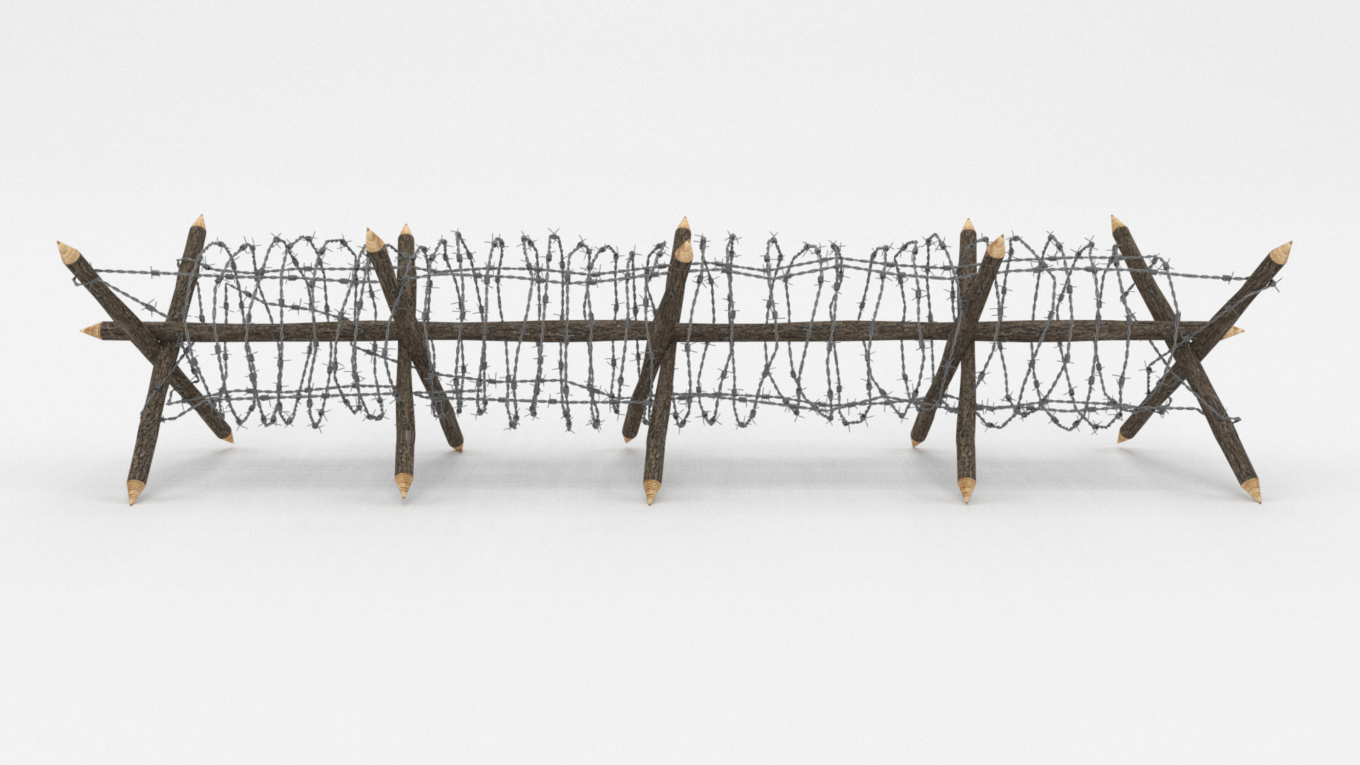 Barbed Wire Obstacle 3D - TurboSquid 1191605