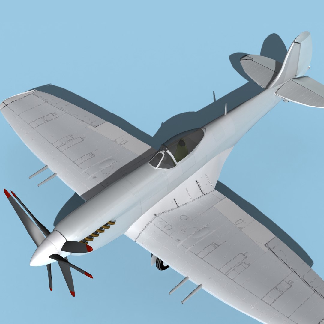 3D Supermarine Spitfire Mk XXIV V00 - TurboSquid 1926330
