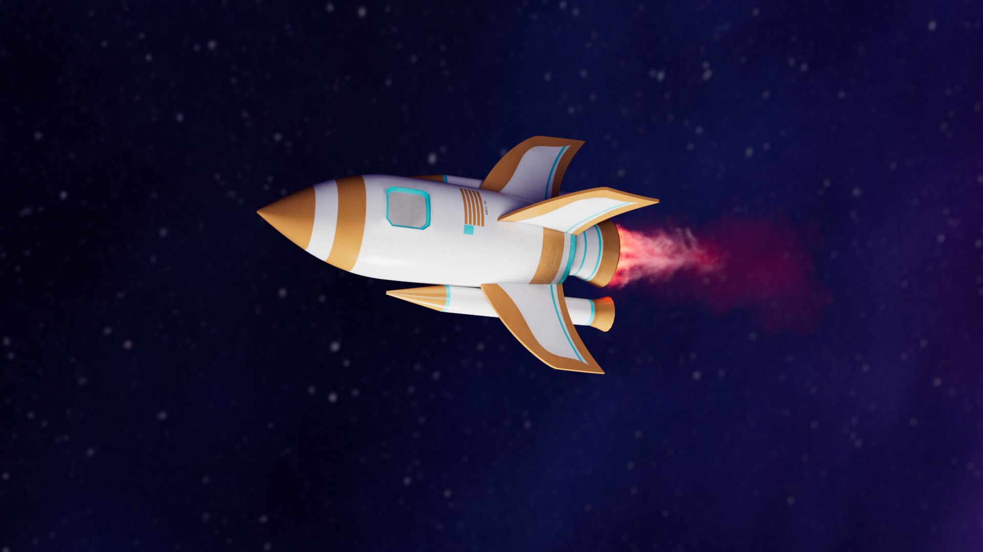 Cartoon Rocketship 3D Model - TurboSquid 2161564