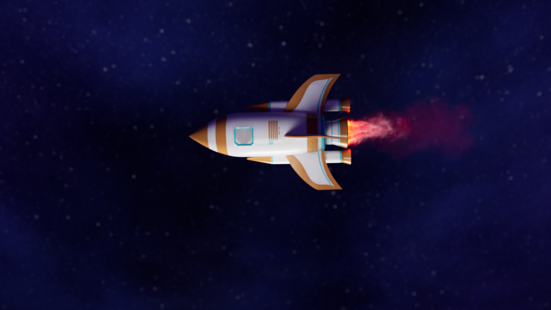 Cartoon Rocketship 3D Model - TurboSquid 2161564